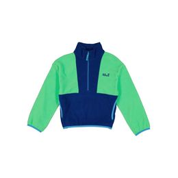 Jack Wolfskin Fleecepullover "Taunus" in Gr&uuml;n/ Dunkelblau - 40% | Gr&ouml;&szlig;e 164 | Kids-fleecejacken-fleecepullover