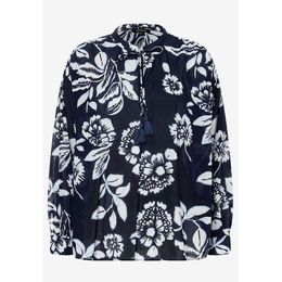 More & More More & More Bluse in Dunkelblau/ Wei&szlig; - 65% | Gr&ouml;&szlig;e 38 | Damen-blusen
