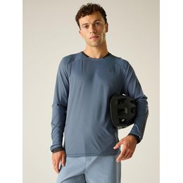 Dare 2b Fahrradlongsleeve "Trackstand Ace" in Graublau - 66% | Gr&ouml;&szlig;e L | Herren-sportshirts