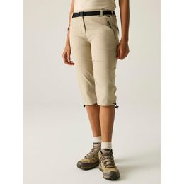 Regatta Funktions-Caprihose "Xert Stretch" in Beige - 71% | Gr&ouml;&szlig;e 36 | Damen-sporthosen