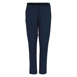 Regatta Zipp-Off-Trekkinghose "Xert Stretch" in Dunkelblau - 75% | Gr&ouml;&szlig;e 44 | Damen-sporthosen