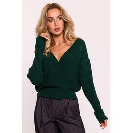 made of emotion Pullover in Dunkelgr&uuml;n - 52% | Damen-pullover-cardigans