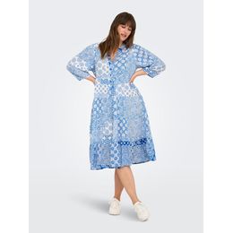 Only Carmakoma Kleid in Hellblau - 44% | Gr&ouml;&szlig;e 54 | Damen-kleider
