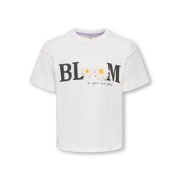 KIDS Only Shirt "Petal" in Wei&szlig; - 44% | Gr&ouml;&szlig;e 98 | Kinder-oberteile