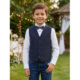 G.O.L. FINEST COLLECTION Weste -Slim fit - in Dunkelblau - 52% | Gr&ouml;&szlig;e 182 | Kinderjacken