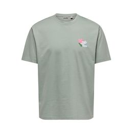 ONLY & SONS Junior Shirt "Euphloric" in Khaki - 35% | Gr&ouml;&szlig;e 158/164 | Kinder-oberteile