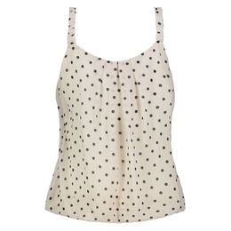 Sublevel Blusentop in Creme/ Schwarz - 50% | Gr&ouml;&szlig;e M/L | Damen-blusen