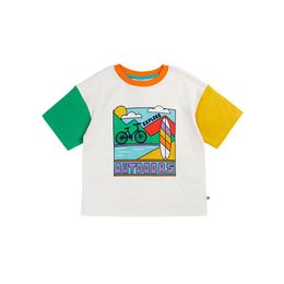frugi Shirt in Wei&szlig;/ Bunt - 31% | Gr&ouml;&szlig;e 128/134 | Kinder-oberteile