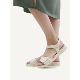 Caprice Leder-Sandalen in Creme - 21% | Gr&ouml;&szlig;e 39 | Damen-sandalen
