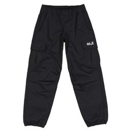 Jack Wolfskin Cargohose in Schwarz - 40% | Gr&ouml;&szlig;e 140 | Kinderhosen