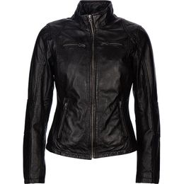 7eleven Lederjacke "Sevena" in Schwarz - 69% | Gr&ouml;&szlig;e 42 | Damenjacken