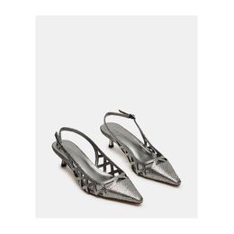 Steve Madden Slingpumps in Silber - 53% | Gr&ouml;&szlig;e 39 | Pumps