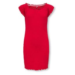 KIDS Only Kleid "Jojo" in Rot - 40% | Gr&ouml;&szlig;e 122/128 | Kinderkleider