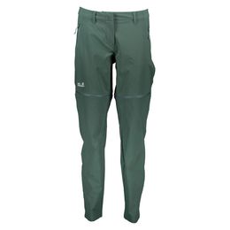 Jack Wolfskin Zipp-Off-Funktionshose "Hikeout" in Gr&uuml;n - 40% | Gr&ouml;&szlig;e 38 | Damen-sporthosen