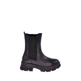 Moosefield Leder-Chelsea-Boots in Schwarz - 69% | Gr&ouml;&szlig;e 37 | Stiefeletten