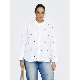 Only Carmakoma Hemd in Wei&szlig; - 50% | Gr&ouml;&szlig;e 50 | Damen-blusen