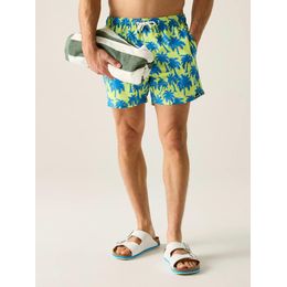 Regatta Badeshorts "Loras" in Gr&uuml;n/ Blau - 66% | Gr&ouml;&szlig;e S | Herren-bademode-sport