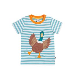 frugi Shirt in Hellblau/ Wei&szlig; - 41% | Gr&ouml;&szlig;e 134/140 | Kinder-oberteile