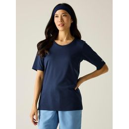 Regatta Funktionsshirt "Fingal lV" in Dunkelblau - 65% | Gr&ouml;&szlig;e 38 | Damen-outdoor-tops-shirts
