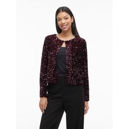 Vila Cardigan "Faith" in Bordeuax - 51% | Gr&ouml;&szlig;e L | Damen-pullover-cardigans