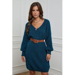 L'armoire de Suzette Strickkleid in Blau - 80% | Gr&ouml;&szlig;e 34/36 | Damen-kleider