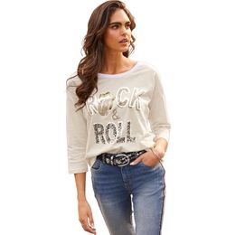 Heine Longsleeve in Creme - 71% | Gr&ouml;&szlig;e 44 | Damen-tops