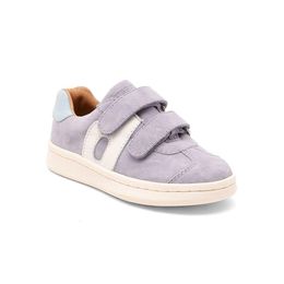 bisgaard Leder-Sneakers "Bay V" in Lila - 56% | Gr&ouml;&szlig;e 24 | Kindersneakers