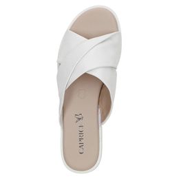 Caprice Leder-Pantoletten in Wei&szlig; - 28% | Gr&ouml;&szlig;e 38 | Damen-pantoletten