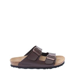 BACKSUN Leder-Pantoletten in Braun - 62% | Gr&ouml;&szlig;e 36 | Damen-pantoletten