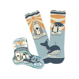 Lutz Mauder Verlag Lutz Mauder Zaubersocken "Pinguin" in Blau - 33% | Kinder-socken-strumpfhosen