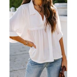 Milan Kiss Bluse in Creme - 57% | Gr&ouml;&szlig;e M | Damen-blusen
