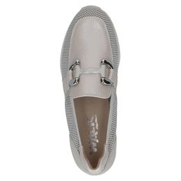 Caprice Leder-Slipper in Grau - 43% | Gr&ouml;&szlig;e 38 | Damen-schuhe-halbschuhe
