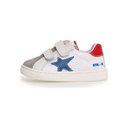 Naturino Leder-Sneakers "Pinn" in Wei&szlig; - 68% | Gr&ouml;&szlig;e 34 | Kindersneakers