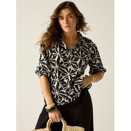 Regatta Bluse "Nofino" in Schwarz/ Creme - 65% | Gr&ouml;&szlig;e 42 | Damen-blusen