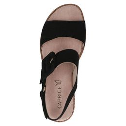 Caprice Leder-Sandaletten in Schwarz - 48% | Gr&ouml;&szlig;e 40 | Damen-sandalen