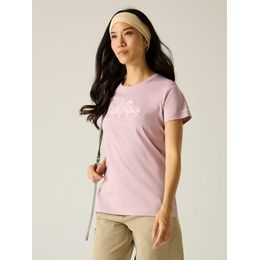 Regatta Funktionsshirt "Fingal Slogan" in Rosa - 65% | Gr&ouml;&szlig;e 38 | Damen-outdoor-tops-shirts