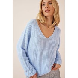 Happiness Istanbul Pullover in Hellblau - 34% | Damen-pullover-cardigans