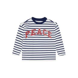 Noppies Longsleeve in Wei&szlig;/ Blau - 42% | Gr&ouml;&szlig;e 140 | Kinder-longsleeves