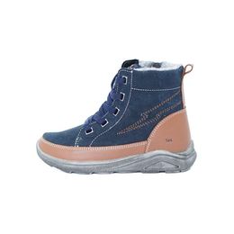 lamino Leder-Boots in Blau/ Hellbraun - 72% | Gr&ouml;&szlig;e 30 | Kinderstiefel