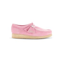 Clarks Leder-Schn&uuml;rschuhe "Wallabee" in Rosa - 61% | Gr&ouml;&szlig;e 39,5 | Damen-schnuerschuhe