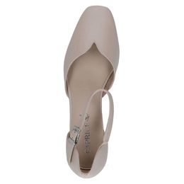 Caprice Leder-Spangenpumps in Beige - 39% | Gr&ouml;&szlig;e 36 | Pumps