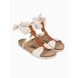 Sunbay Sandalen "Joelle" in Creme/ Hellbraun - 61% | Gr&ouml;&szlig;e 37 | Damen-sandalen