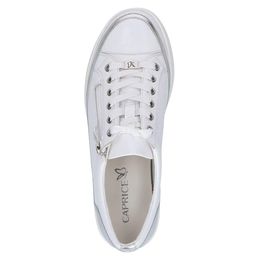Caprice Leder-Sneakers in Wei&szlig; - 43% | Gr&ouml;&szlig;e 36 | Damen-sneakers