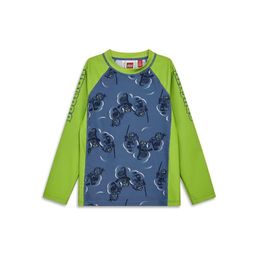 Lego Badeshirt "Waiko" in Blau/ Gr&uuml;n - 45% | Gr&ouml;&szlig;e 128 | Kinder-bademode