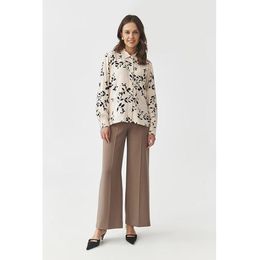 TATUUM Bluse in Creme/ Schwarz - 73% | Gr&ouml;&szlig;e 40 | Damen-blusen