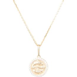 OR &Eacute;CLAT Gold-Anh&auml;nger "Poissons" mit Edelsteinen - 87% | Kinderschmuck
