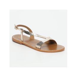 Les BAGATELLES Leder-Sandalen "Amadrya" in Gold - 50% | Gr&ouml;&szlig;e 36 | Damen-sandalen