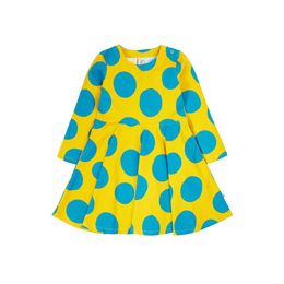 frugi Kleid "Cosy Skater" in Gelb/ Hellblau - 61% | Gr&ouml;&szlig;e 104/110 | Kinderkleider