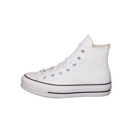 Converse Leder-Sneakers "Chuck Taylor All Star Platform " in Wei&szlig; - 36% | Gr&ouml;&szlig;e 41,5 | Damen-sneakers