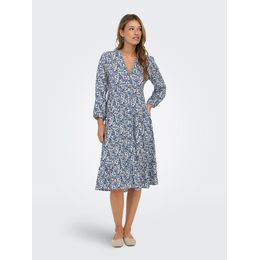 Only Kleid in Creme/ Dunkelblau - 27% | Gr&ouml;&szlig;e L | Damen-kleider